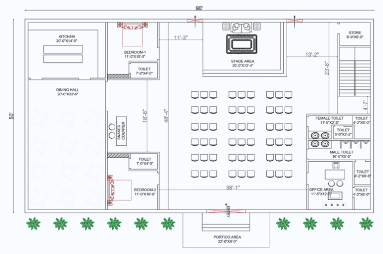 Marriage Hall Design Plans in India | Layout, Vastu & Budget Guide