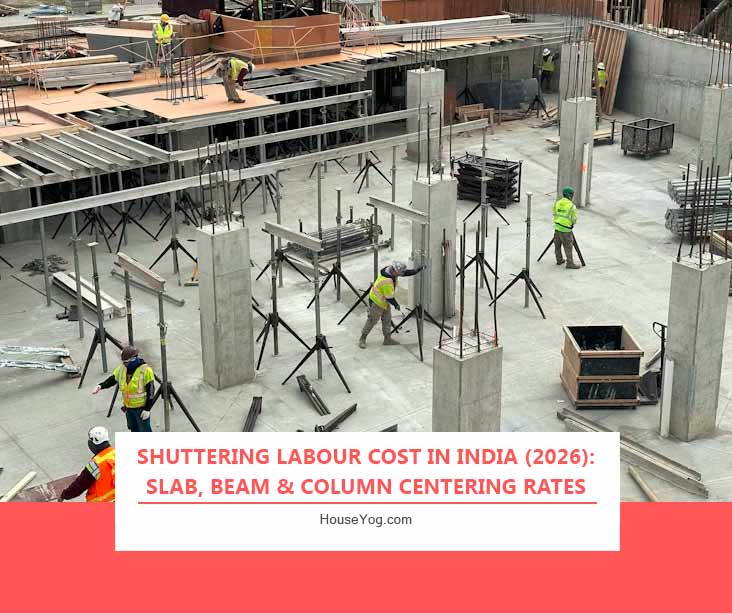 Shuttering Labour Cost in India (2026) | Slab, Beam & Column Rates