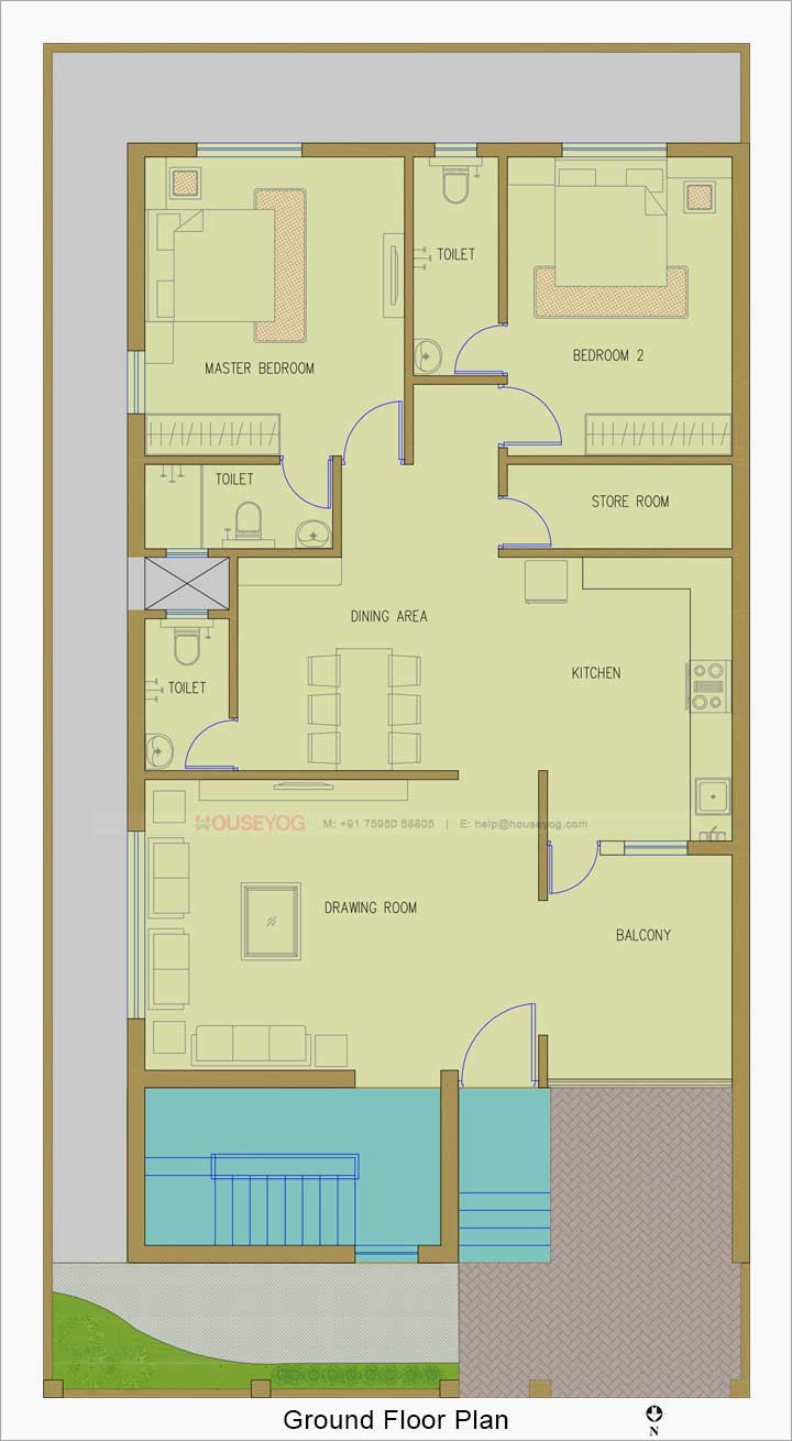2 Bedroom House Plans India House Plan 028 00108 Modern Plan 1 476